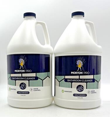 Morton Pro Salt-Based Bathroom Cleaner 1 Gallon-2 Pack | eBay