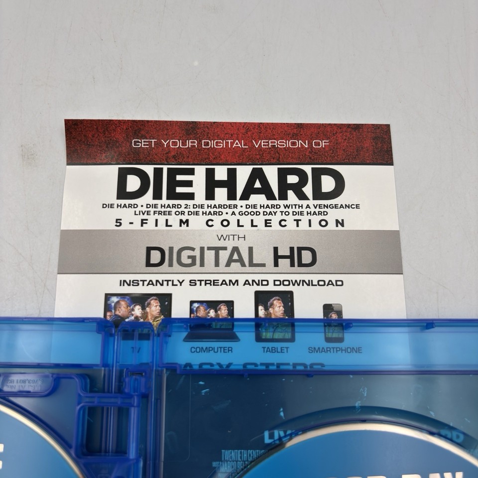 Die Hard 5 Movie Collection (Blu-ray + Digital, 5 Disc Set) Bruce ...