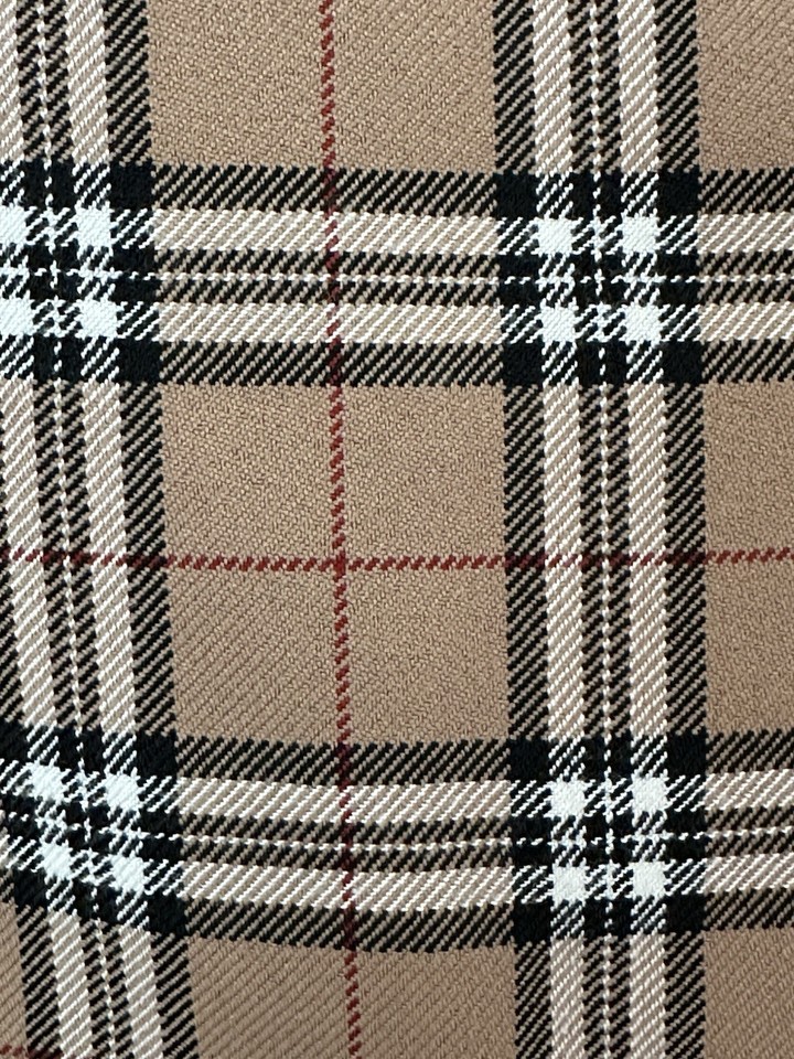 Vintage Fusion Women's Skirt Tan Plaid Size Medium A-Line Pre-Loved ...