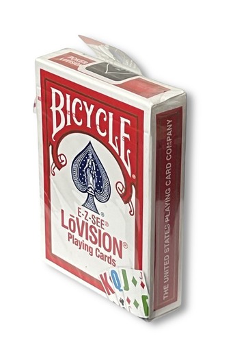 Bicycle E-Z See LoVision Playing Cards Large Print & Colors Poker NEW ...