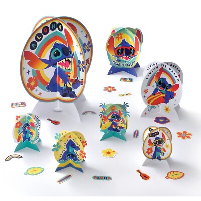 STITCH TABLE CENTERPIECE KIT (1) Birthday Party Lilo Disney Animated ...