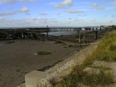 Photo 6x4 No trains today Marfleet The old train line has fallen into ...