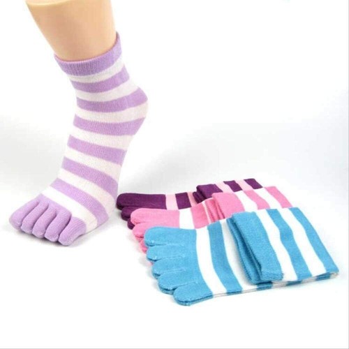 Floor Slippers Women Fashion Cotton Sock Full Toe Socks Toe Separated ...