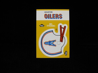 1984 1ct Houston Oilers Fleer 1984 Sticker Schedule Helmet 1ct | eBay