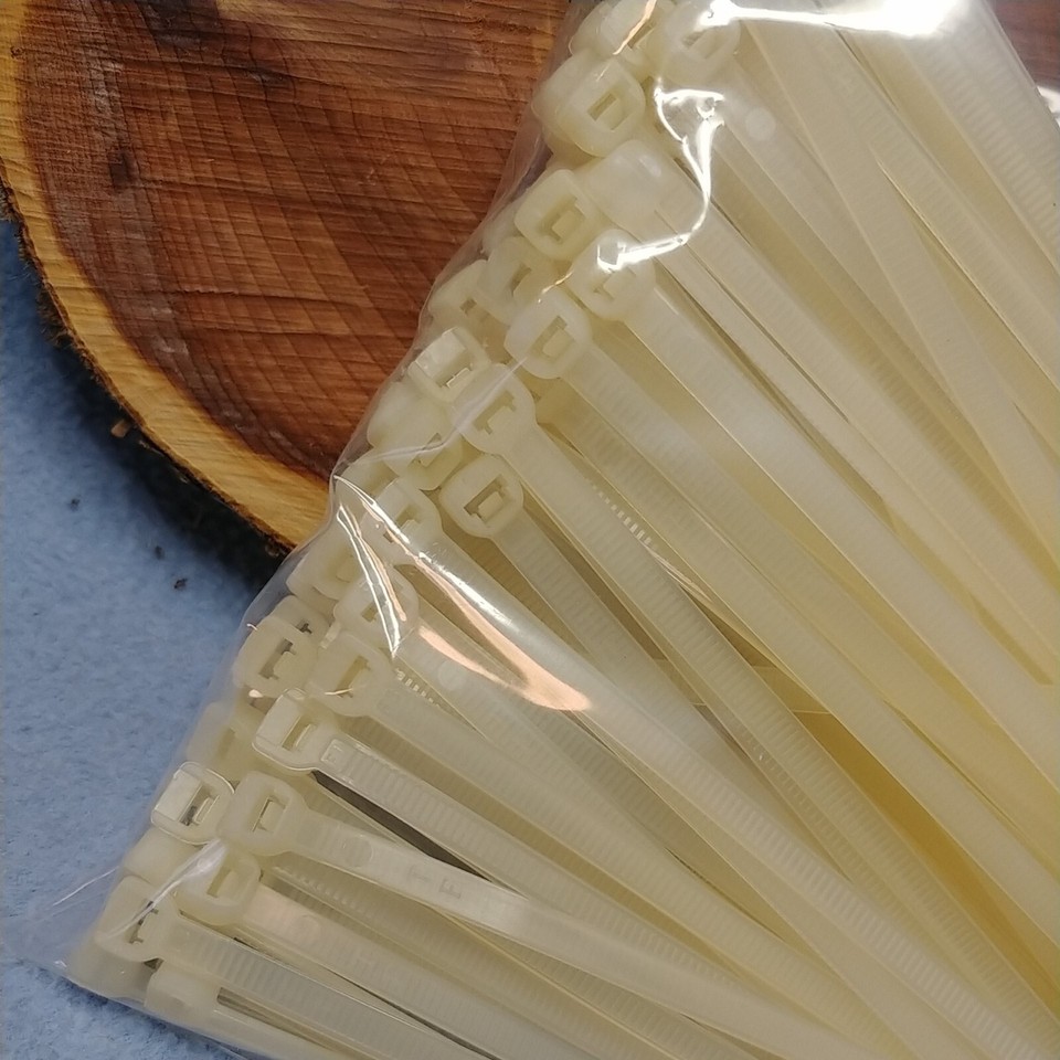 (100) Thomas & Betts TY175-50 7.34" Ty-Rap Cable Ties NOS Natural Nylon ...