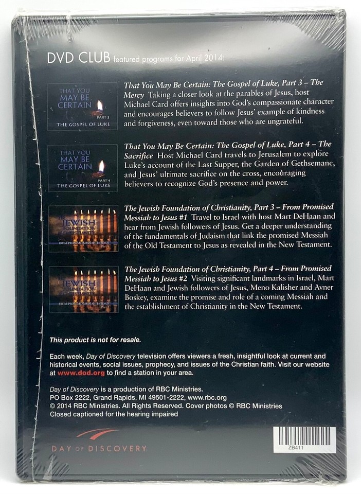Day of Discovery DVD Club Special Edition April 2014 DVD Religion | eBay