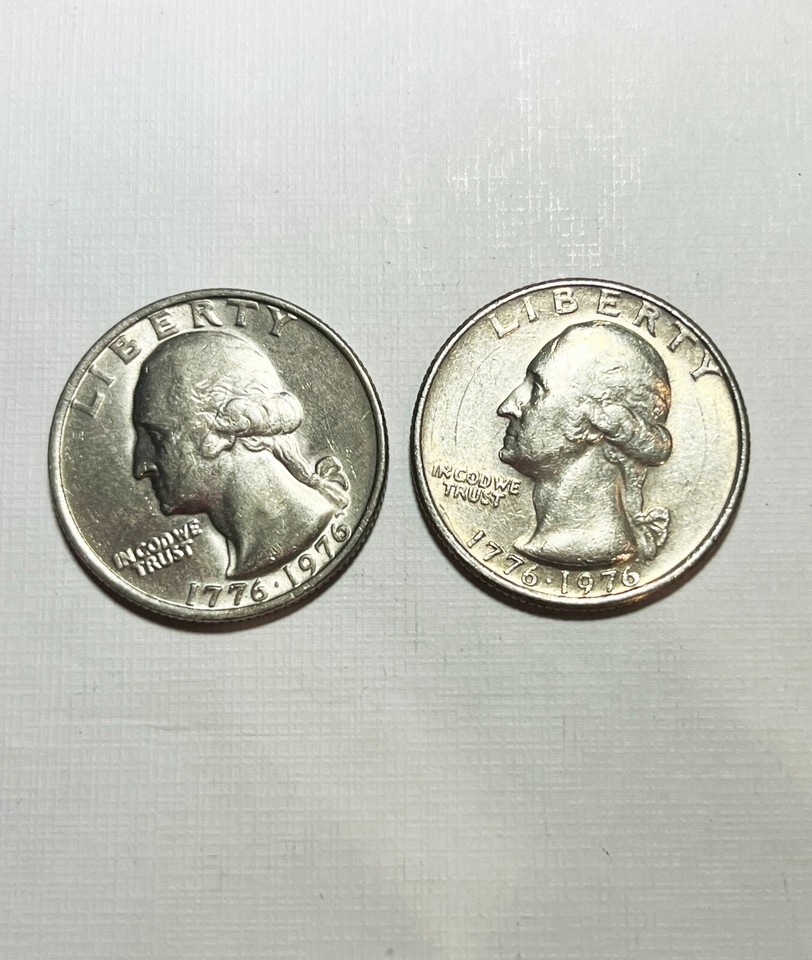 TWO Bicentennial Drummer Boy Quarter 1776-1976 Vintage Coin NO MINT ...