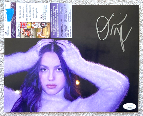 OLIVIA RODRIGO SIGNED 8X10 PHOTO SOUR GUTS GOOD 4 U SINGER DISNEY TOUR ...