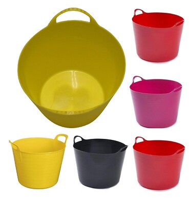 Plastic Laundry Flexi Hamper Bucket Tub Construction Container Home ...