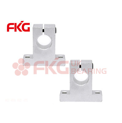 2pcs SK16 16mm Aluminum Linear Rail Shaft Guide Support Bearing SH16A ...