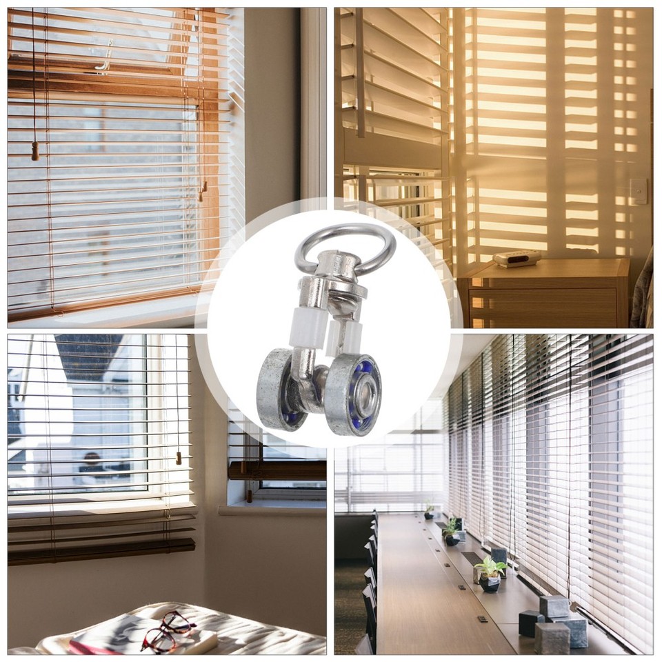 2 Count Metal Bearing Roller Curtain Trolley Rollers Drapery Wheels | eBay