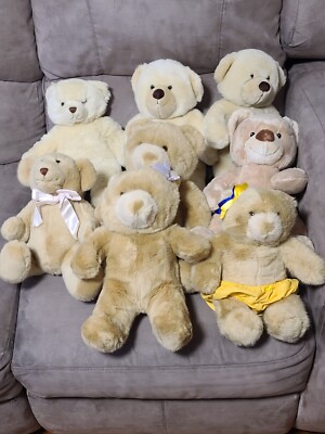 Eight Build A Bear Light Brown Teddy Bear Plush 16" | eBay