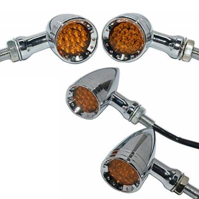 4x For Harley Davidson Softail Springer Motorcycle Bullet LED Turn ...