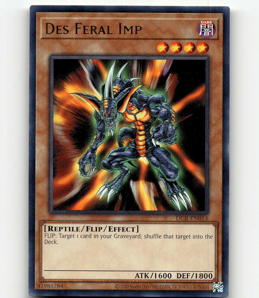 Yugioh - Des Feral Imp - Dark Crisis 25th Anniv. | eBay