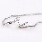 "BTS" V Bangtan Boys Stud Doulbe Ring Chain Earrings In 935 Argentium ...