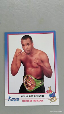 1991 Sugar Ray Leonard Kayo Boxing Card #156 Fighter of the Decade | eBay