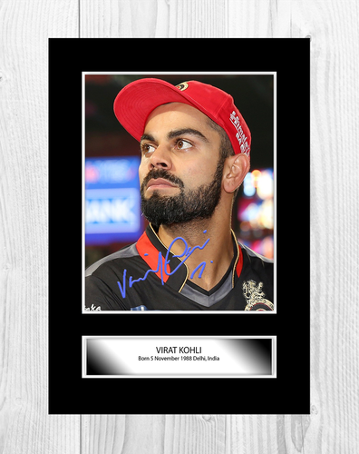Virat Kohli 2 Indian cricket captain A4 signed poster with choice of ...