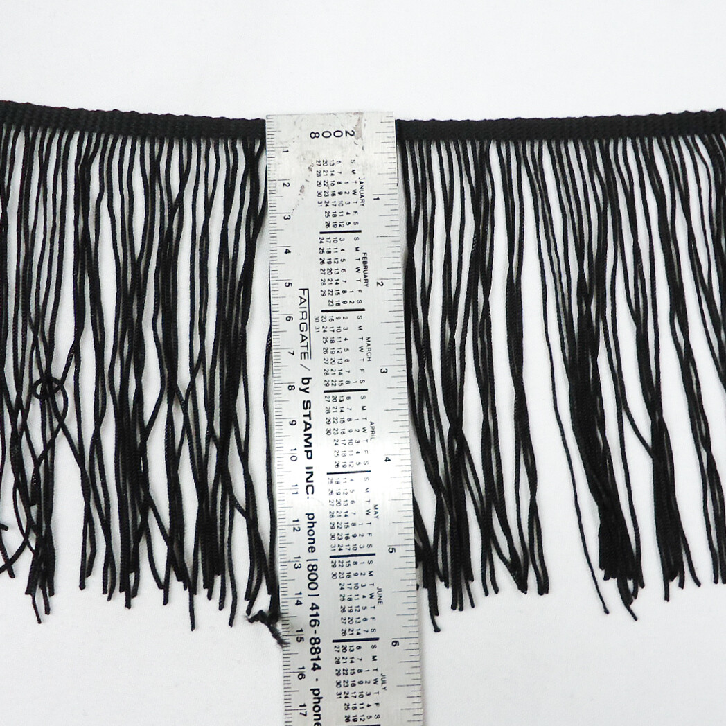 Perial Co 10 Yards Black Chainette Fringe Trim for Dress, decor, design ...