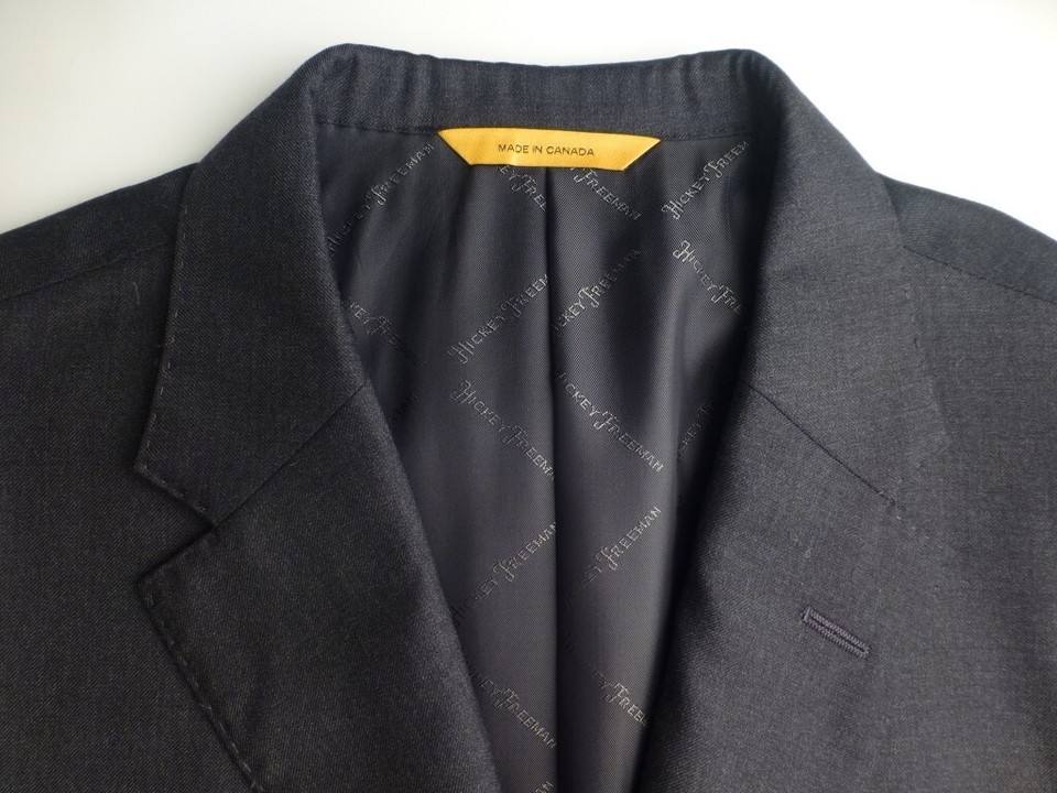 Hickey Freeman Blazer 44S Barbera B-fit Excellent Condition Suit Jacket ...