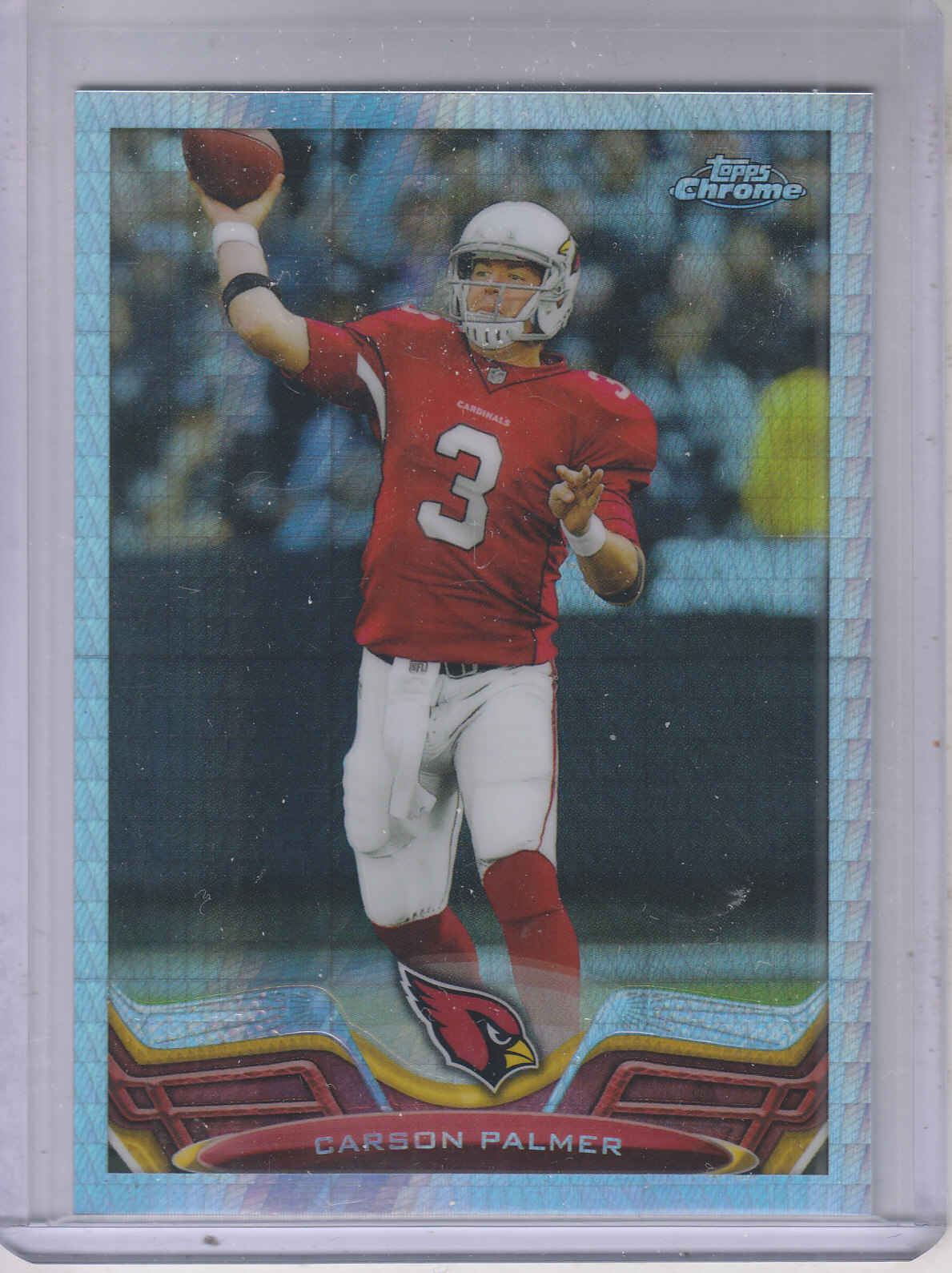 2013 Topps Chrome Prism Refractors 260 Football Card #44 Carson Palmer ...