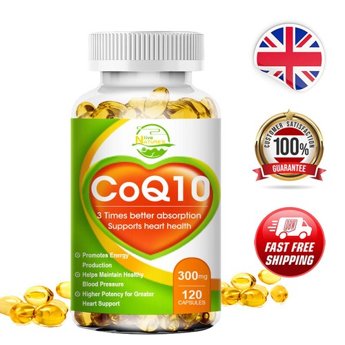 CoQ10 - Co Enzyme Pure Ubiquinone CQ10 Of Coenzyme Q10 300mg 120 ...
