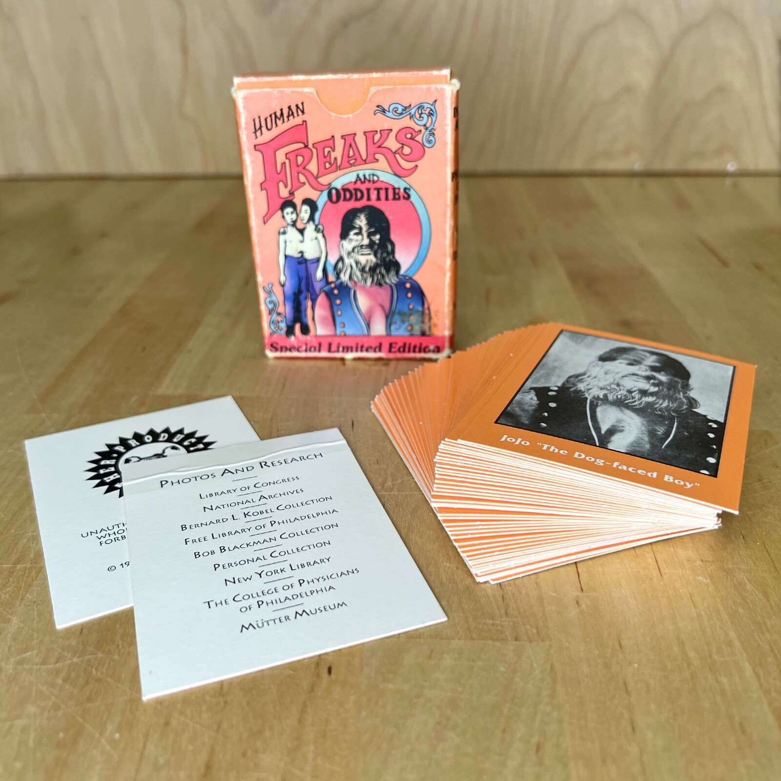 Vintage Human Freaks & Oddities Trading Card Limited Edition Deck ...