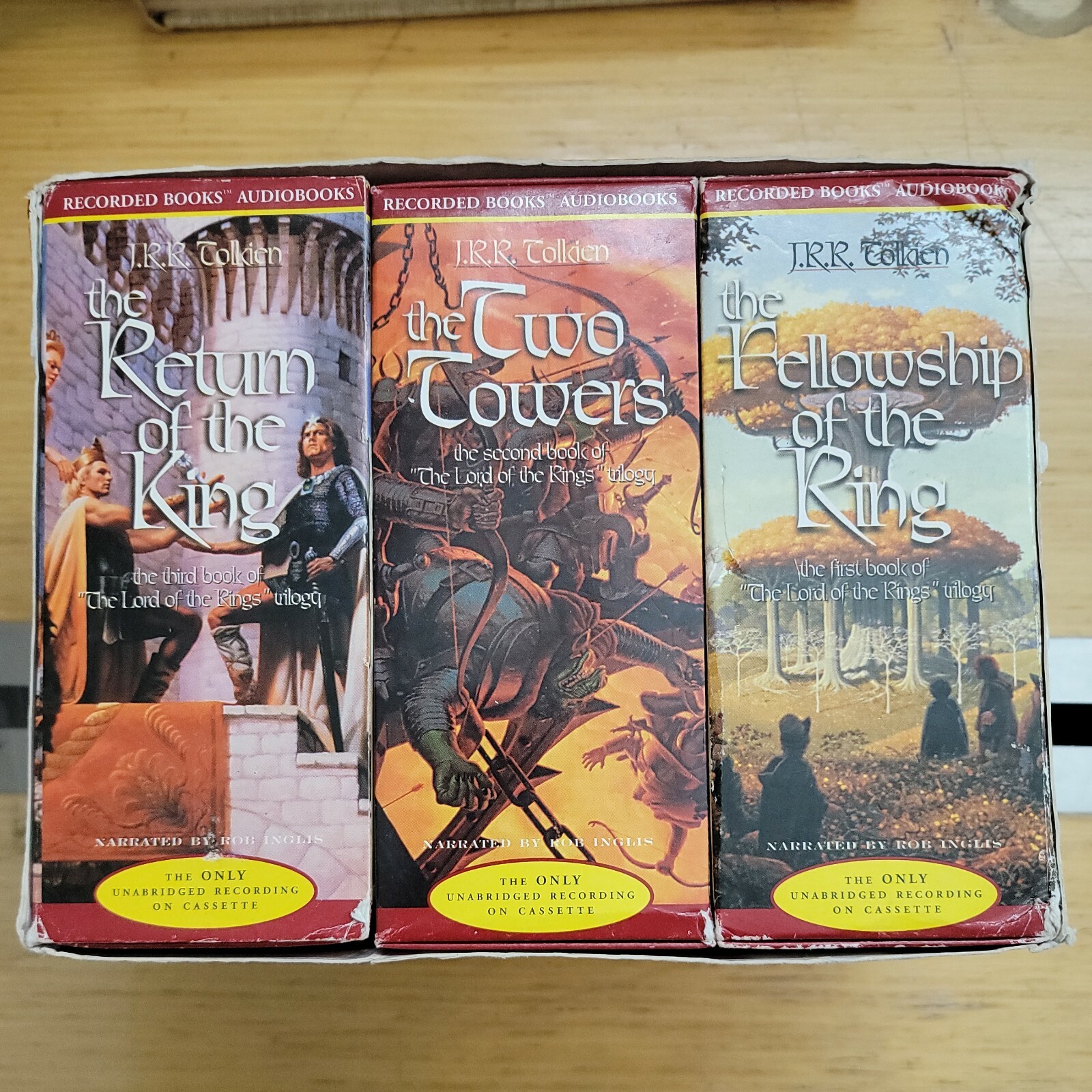 J.R.R. Tolkien's The Lord of the Rings Book Trilogy Cassette Tapes Complete Set 9781402505201 | eBay