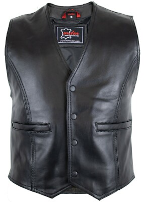 Lederweste Lederkutte Kutte Bikerweste Motorrad chopper Druck ...