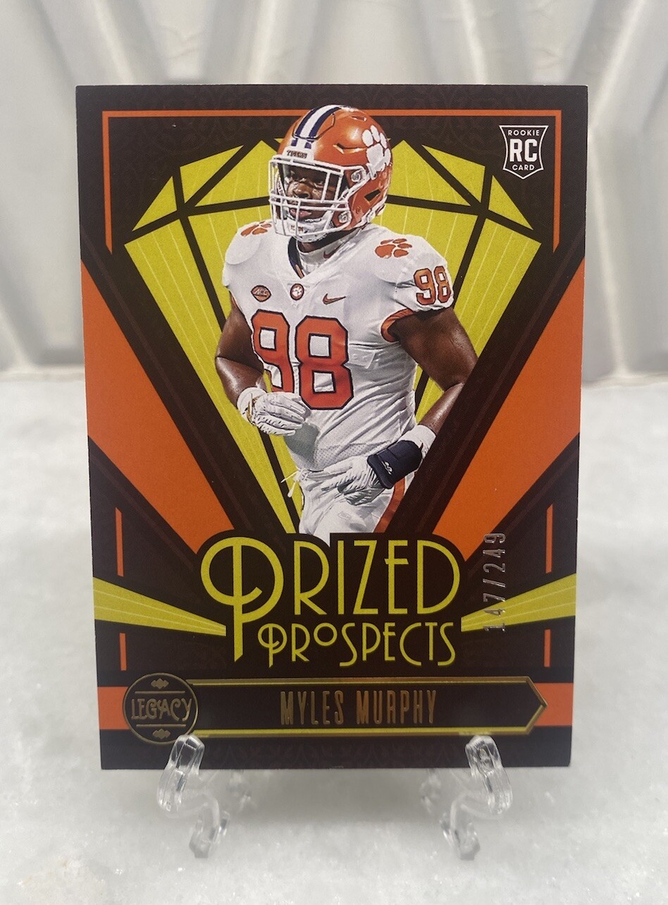 2023 Panini Legacy No. PP-17 Orange Prize Prospect Myles Murphy 147/249 ...