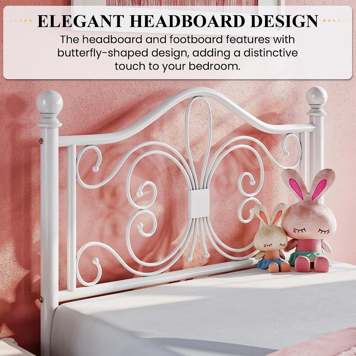 Butterfly Bed Frame King Size Bed Frame With Headboard 18 Inch High