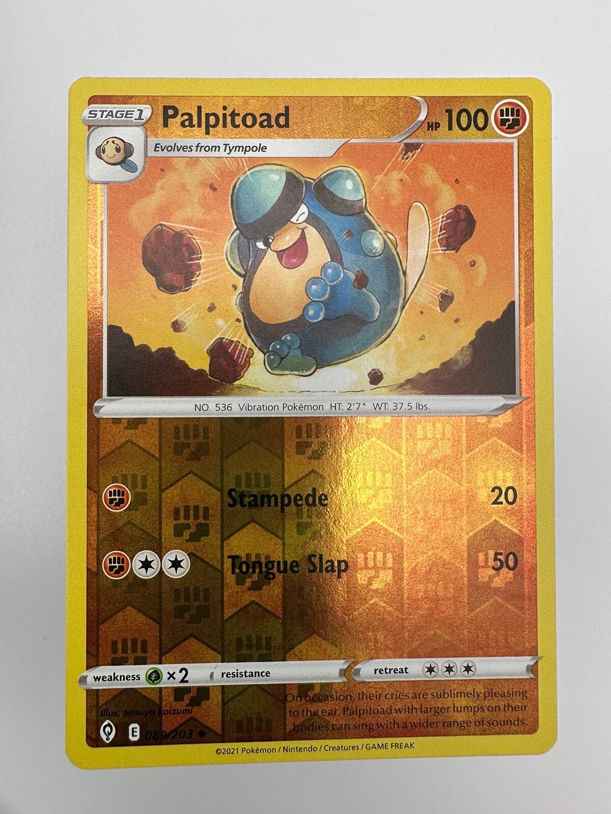 Pokemon Palpitoad Card