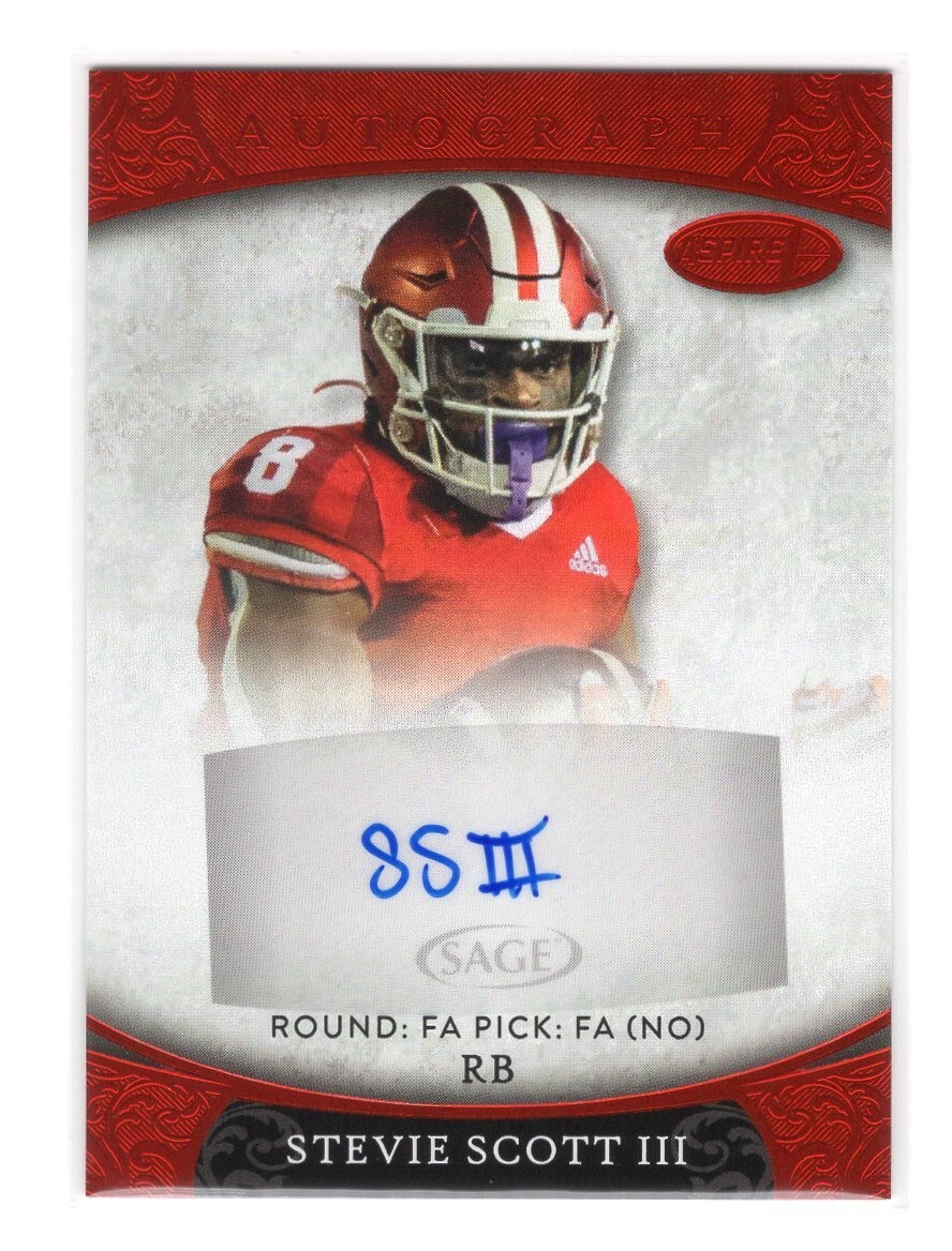 Football Card - 2021 Stevie Scott III ASP-107 Auto - Indiana Hoosiers ...