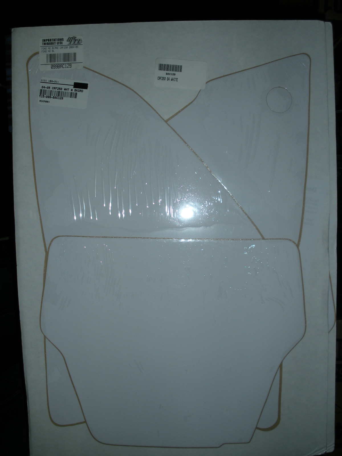 CEET PERFORMANCE WHITE BACKGROUND DECALS - HONDA CRF250 2004-05 | eBay
