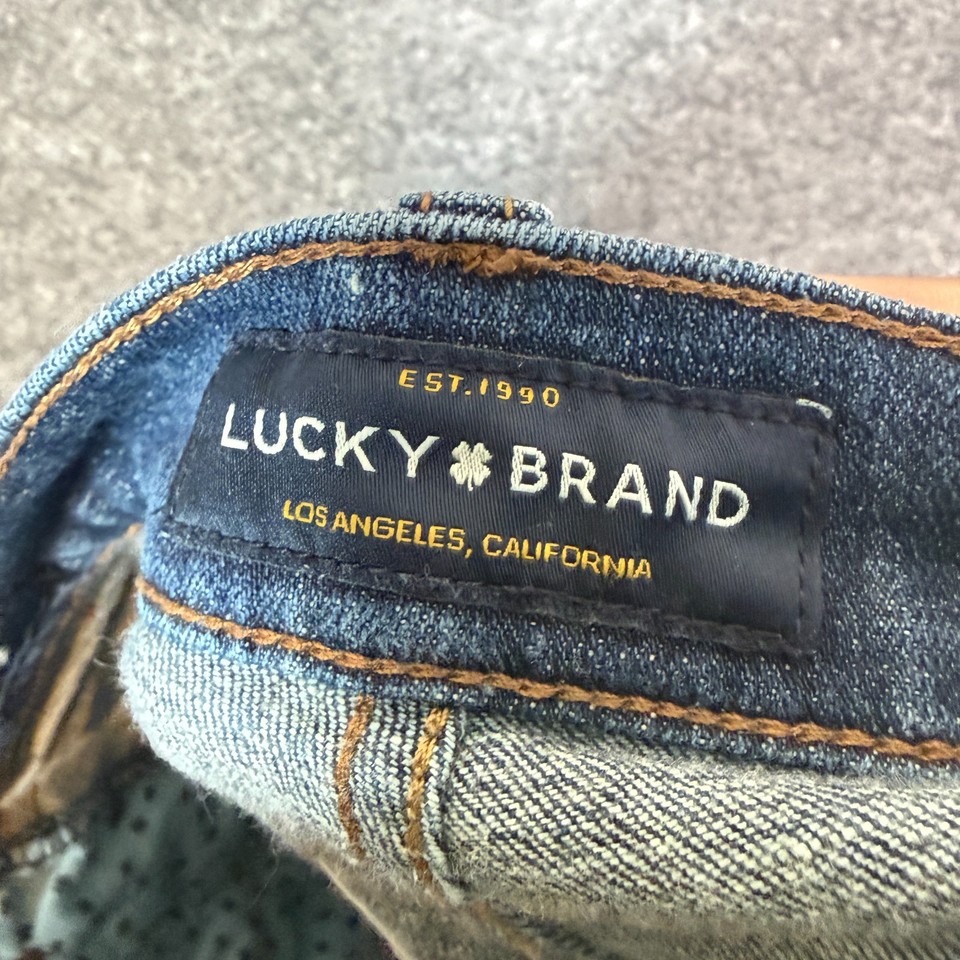 Lucky Brand Jeans Mens 38x32 Dark Wash Blue 221 Original Straight ...