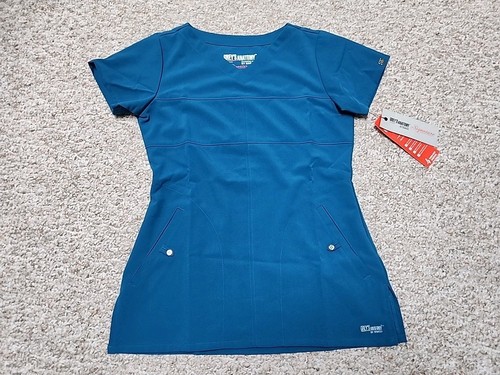 Grey's Anatomy Signature Women's 2120 Two Pocket V-Neck Scrub Top Teal ...