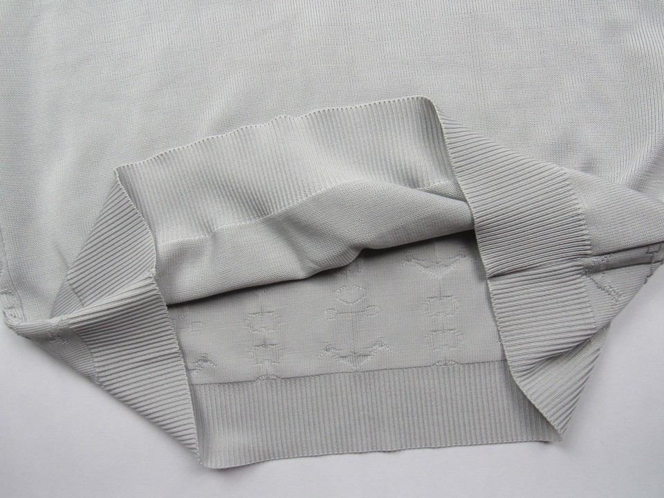 Vtg 60s 70s Nautical Pattern Banlon Shirt Mens Stretch Knit Nylon Poly ...