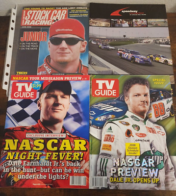 NASCAR TV Guide (2) and 2 various motor sport magazines. Great ...
