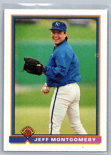 1991 TOPPS BOWMAN CARD # 308 Jeff Montgomery - Kansas City Royals | eBay