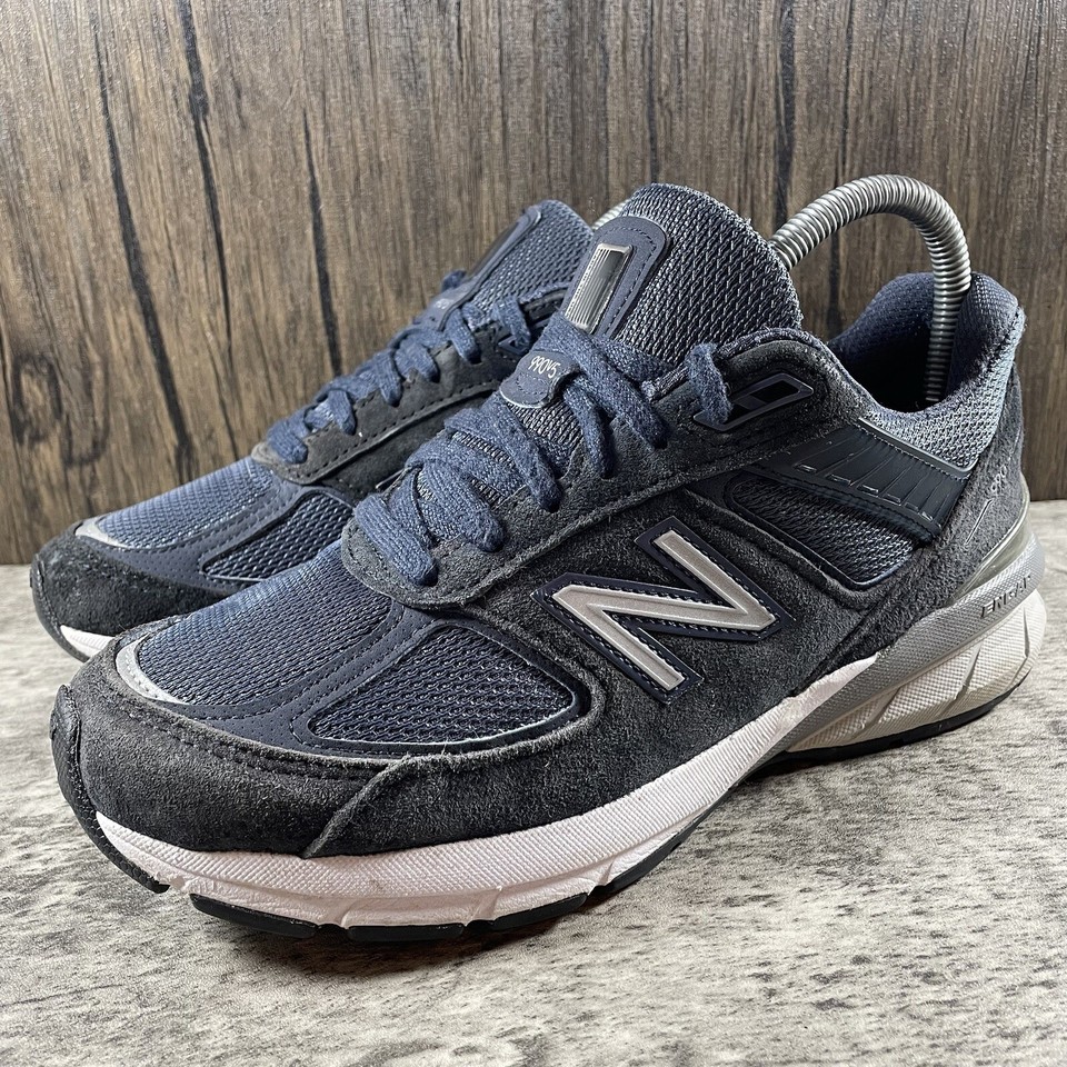 New Balance 990v5 Navy Blue Suede Running Shoes Women Sz 7.5 B USA *NO ...