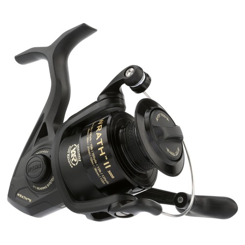 PENN Wrath II 3000 Size Spinning Fishing Reel Graphite Body and Rotor ...