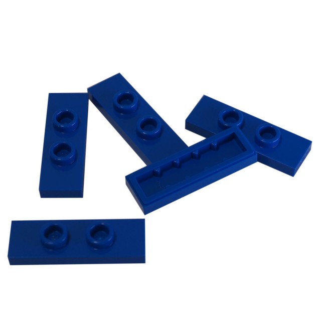 5 NEW LEGO Plate, Modified 1 x 3 with 2 Studs (Double Jumper) Blue | eBay