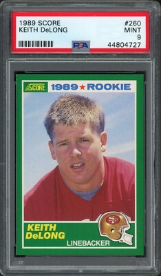 1989 Score Keith Delong RC #260 San Francisco 49ers - PSA 9 | eBay