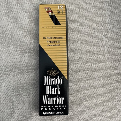Mirado Black Warrior Pencils Premium Cedar 12 Cnt #2 Sanford 02254 NOS ...