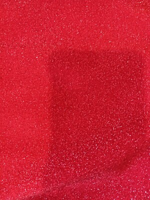 Red Sparkle Stretchy Fabric 1 Yard | eBay