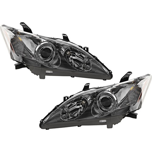 Headlight Assembly Pair Halogen For 2007-2009 Lexus ES350 Base Clear ...