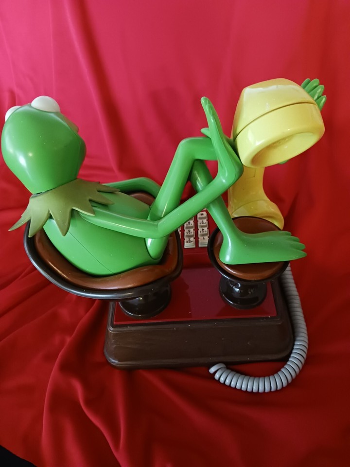 Vtg. Jim Henson Kermit the Frog Retro Muppet Push Button Phone | eBay