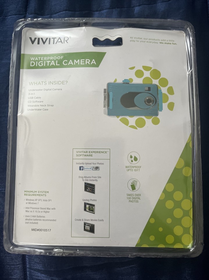 New Vivitar Waterproof Digital Camera 26690 | WaterProof Camera Vivitar ...