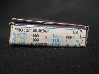 271-60.4K/AP Xicon Metal Film Resistors 60.4K ohms 1% 1/4W Lot of ...