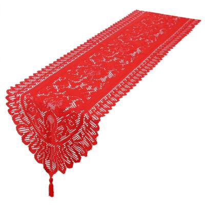Lace Table Runner for Wedding Party Coffee Table Decor Red 13 x 54 Inch ...