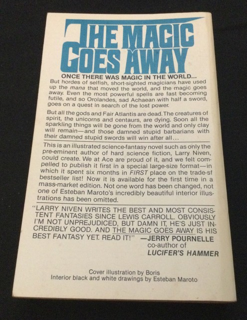 The Magic Goes Away by Larry Niven 1979 Paperback Illustrated for sale ...